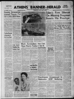 Athens banner-herald. (Athens, Ga.) 1933-current, May 15, 1956, Home ...