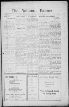 The Nahunta banner. (Nahunta, Brantley County, Ga.) 19??-1925, January ...